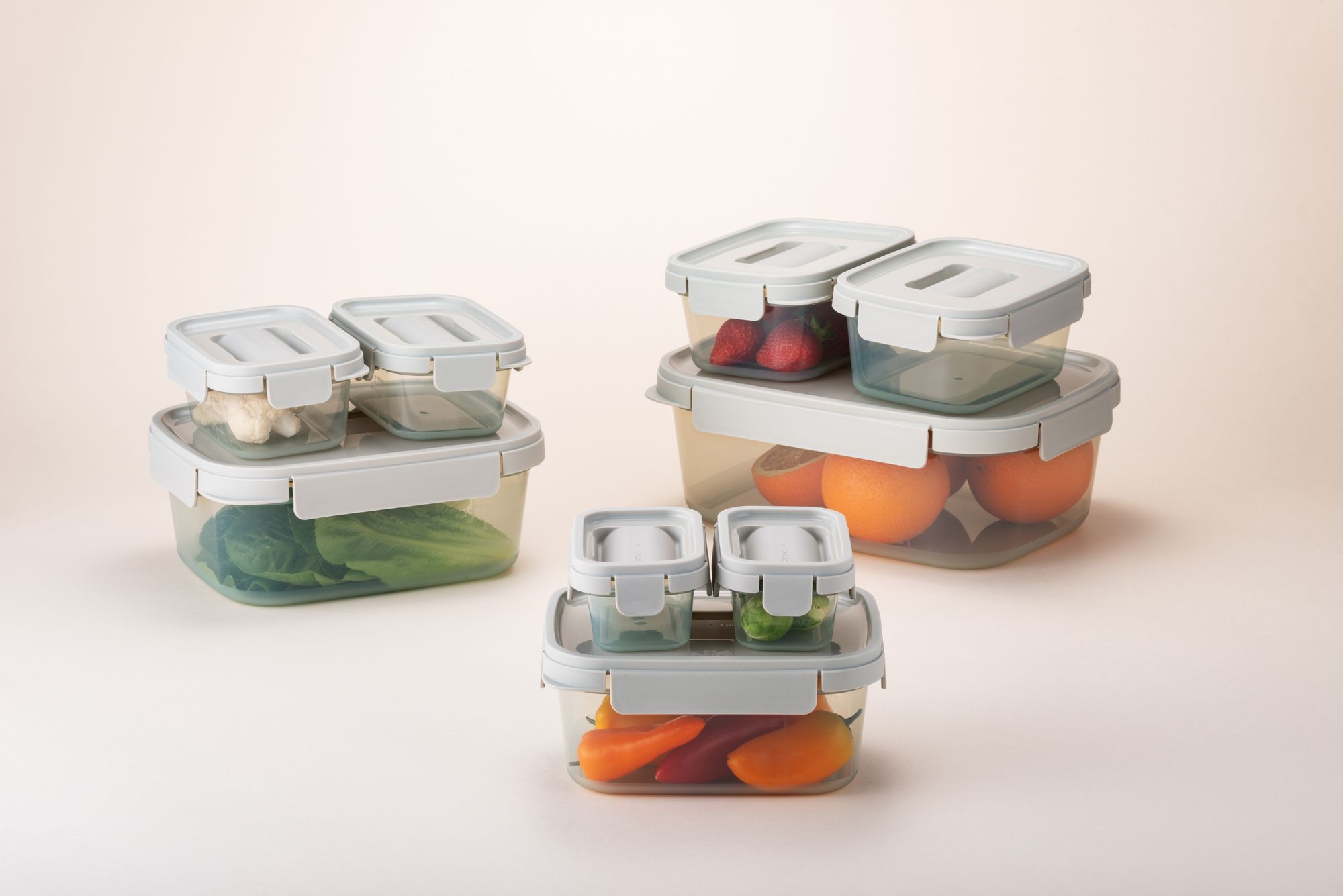 LocknLock Nestopia 3 Piece Set - 500ml / 2.7L